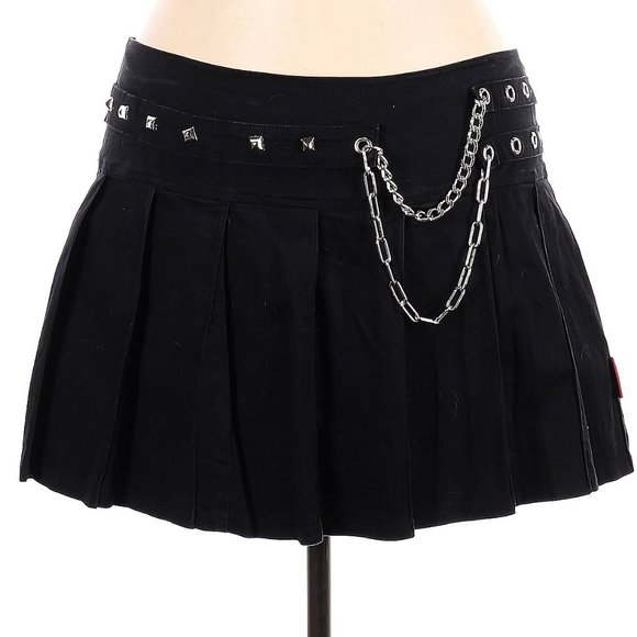 Tripp nyc | Skirts | Tripp Nyc Pleated Mini Skirt With Draped Chains ...